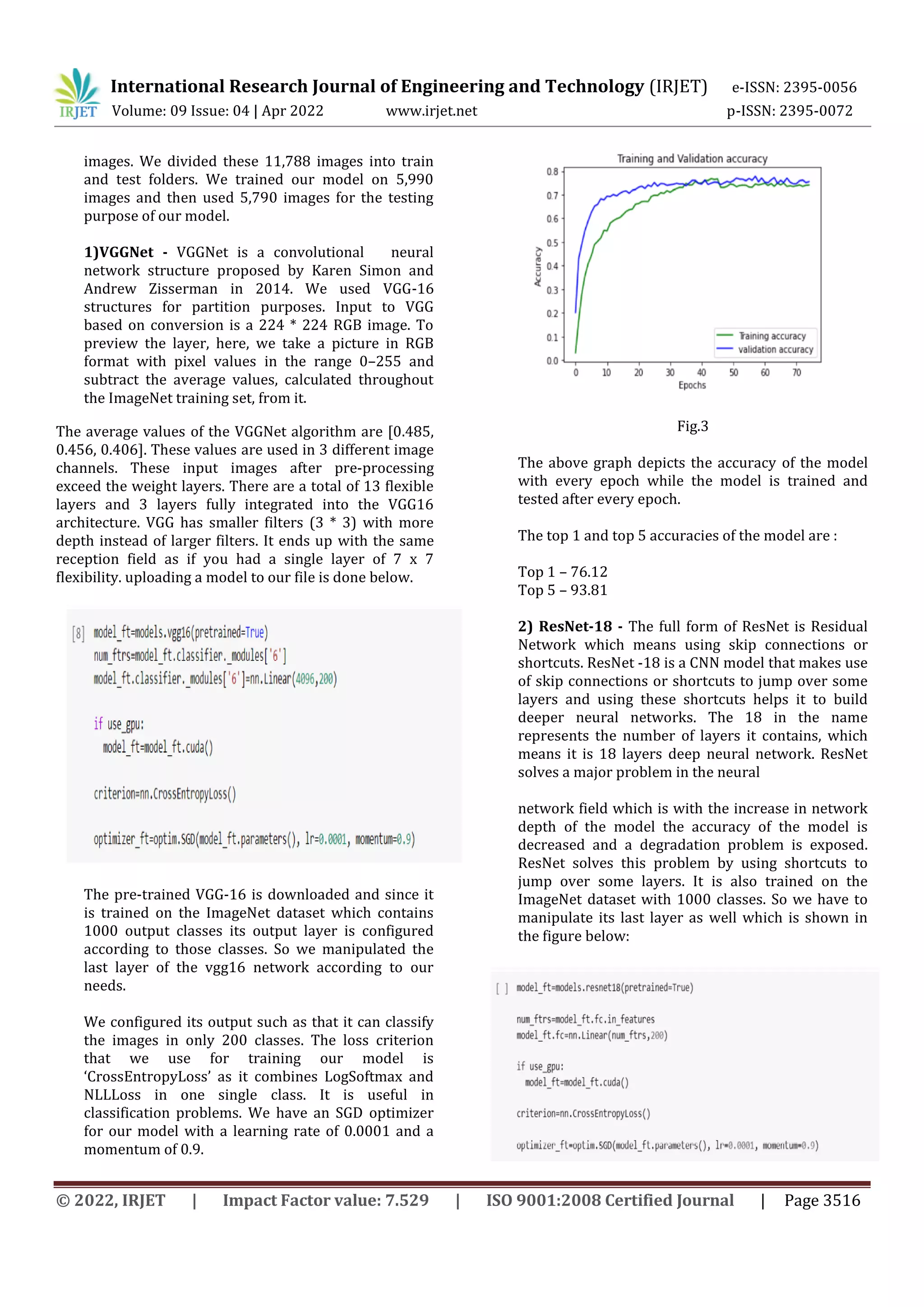 Birds Identification System using Deep Learning | PDF | Birdwatching | Hobbies & Interests