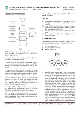 Birds Identification System using Deep Learning | PDF | Birdwatching | Hobbies & Interests