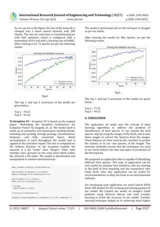 Birds Identification System using Deep Learning | PDF | Birdwatching | Hobbies & Interests