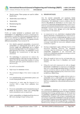 A Review Advanced Vehicle with Automatic Pneumatic Bumper System using ...