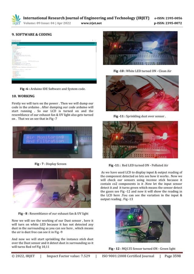 Arduino based Air Monitoring and Filtration System | PDF | Lung and ...