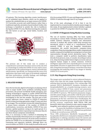 Role of Machine Learning Techniques in COVID-19 Prediction and Detection | PDF