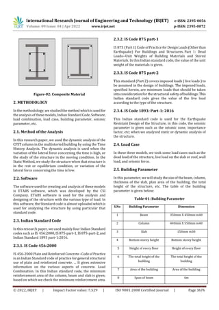 Comparative Study on CFST and RC Column in the RC Frame Structure | PDF