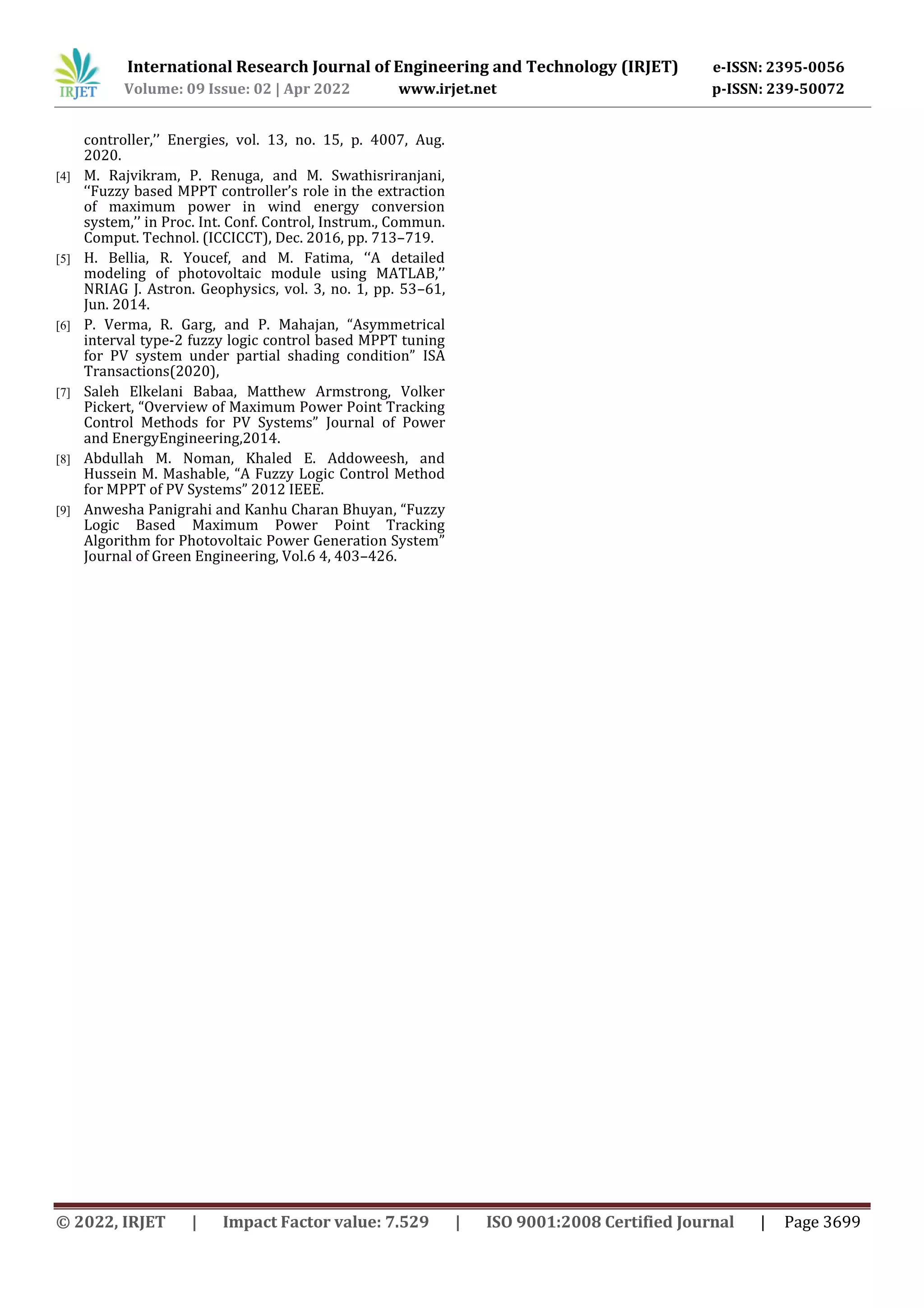 Solar Photovoltaic System using FLC MPPT Technique | PDF