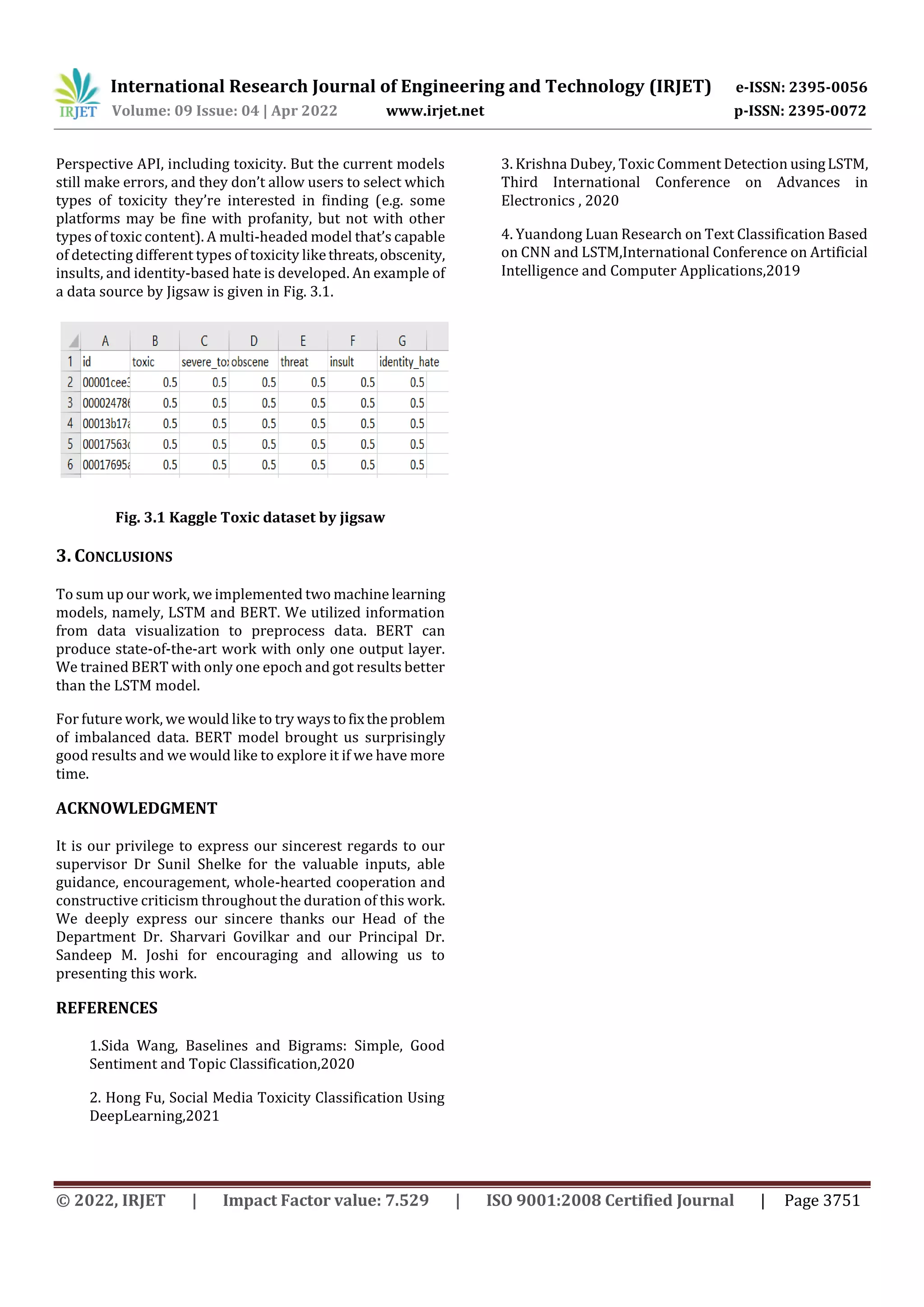 Derogatory Comment Classification | PDF