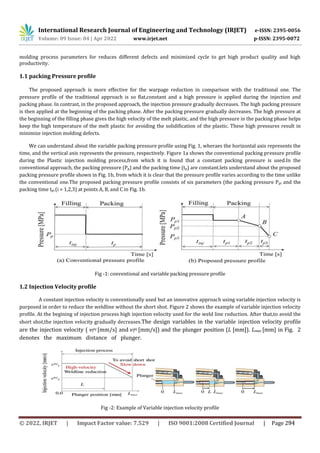 A Review on Effects of Variable Profile on Plastic injection Molding products Quality and ...