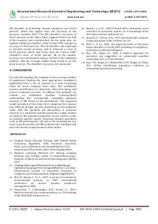 A Review Paper on Resume scanning using python | PDF