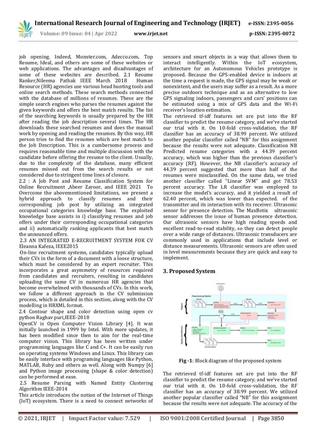 A Review Paper on Resume scanning using python | PDF