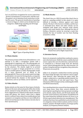 A Case Study on Face Spoof Detection | PDF | Information and Network ...