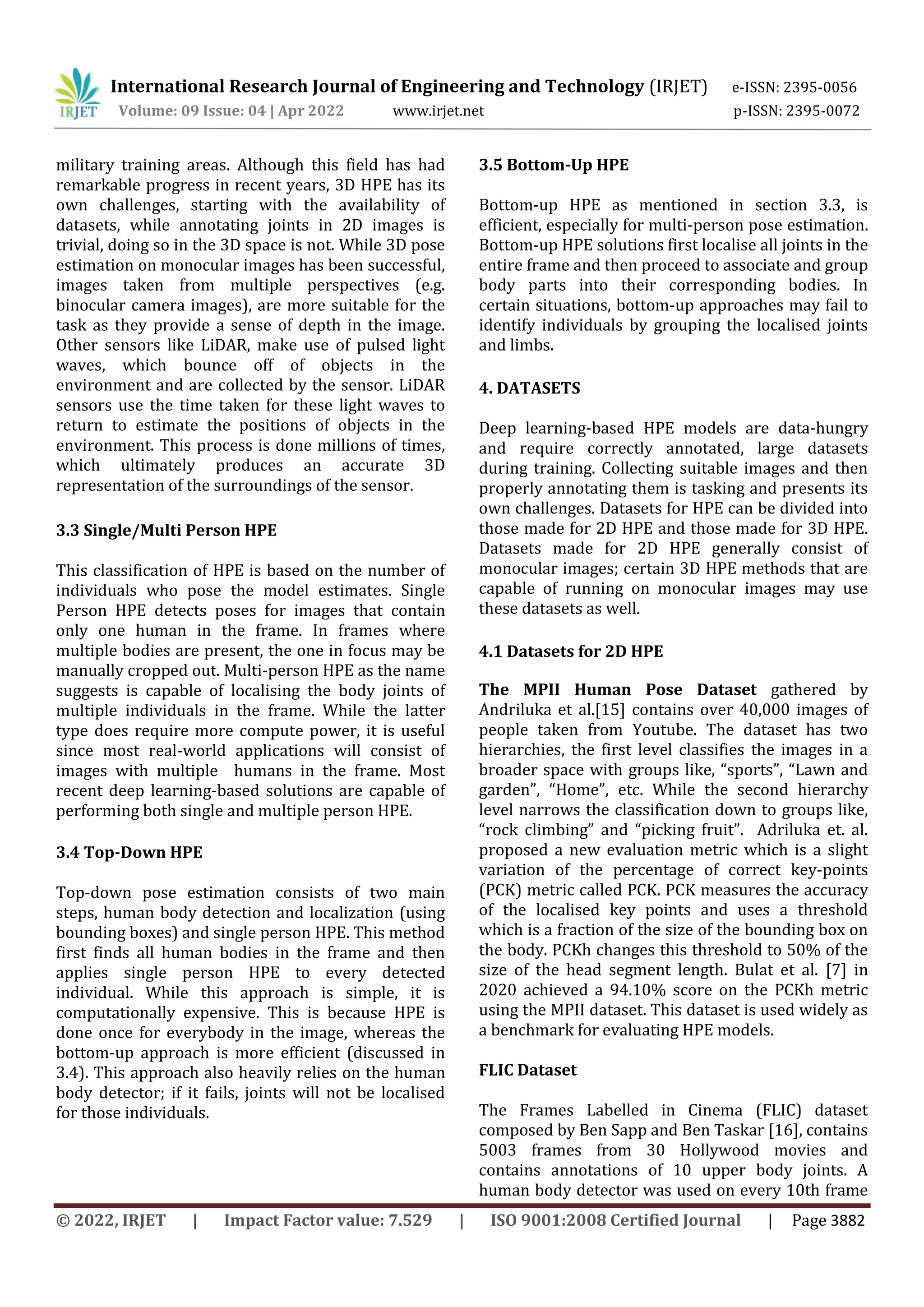 A Survey on Human Pose Estimation | PDF