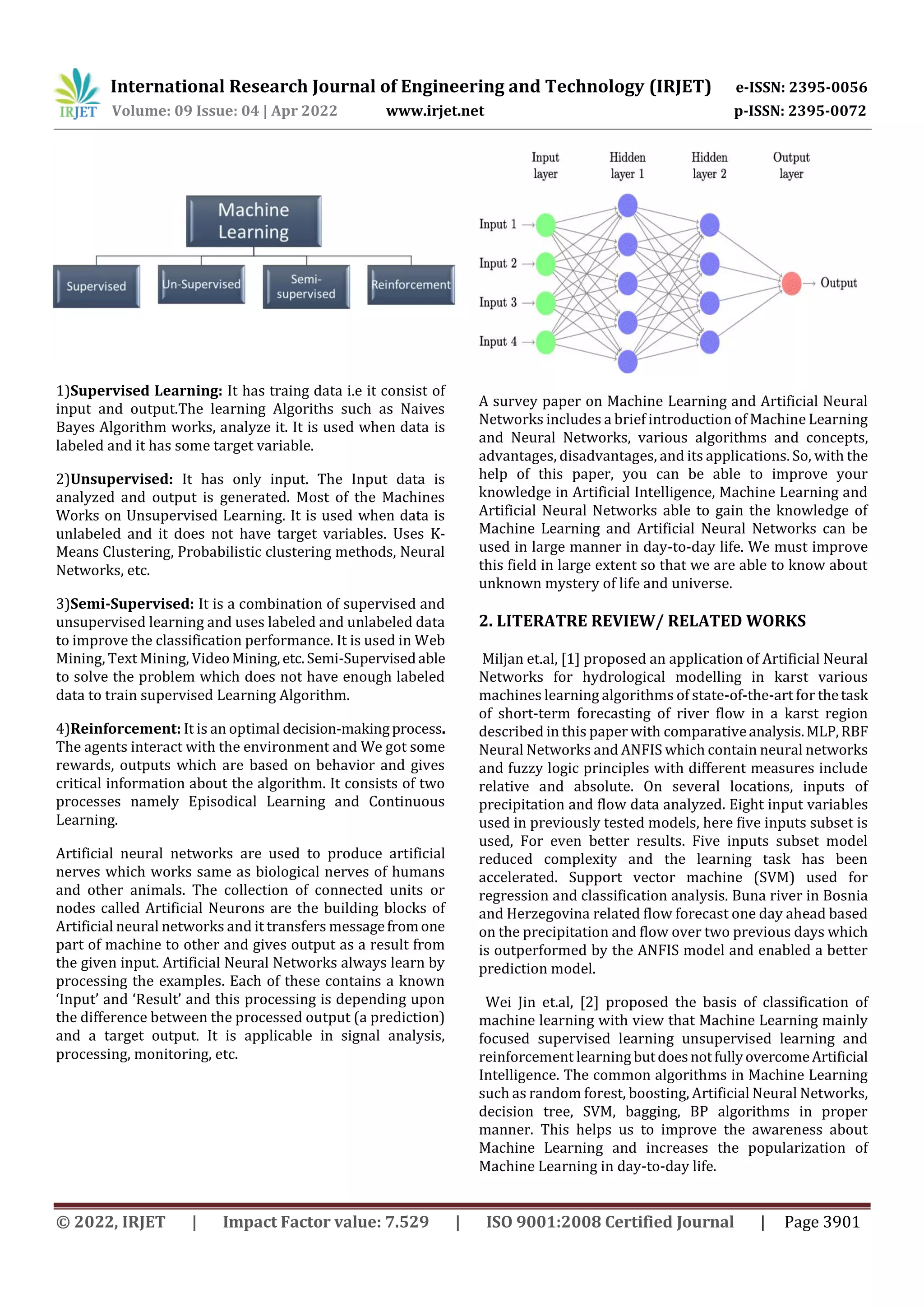 A survey on Machine Learning and Artificial Neural Networks | PDF