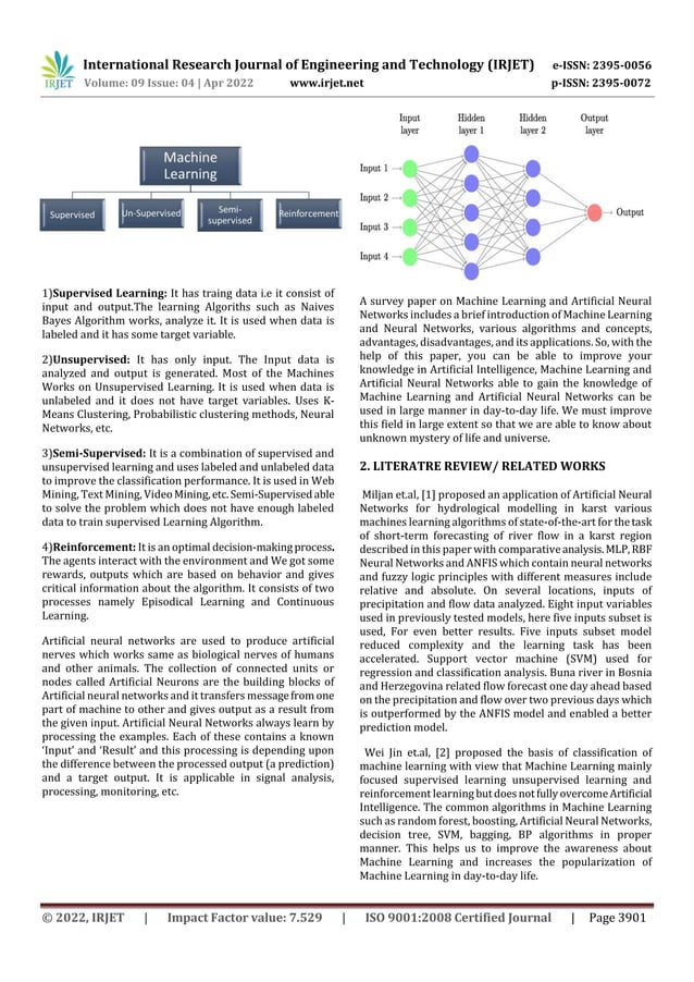 A survey on Machine Learning and Artificial Neural Networks | PDF