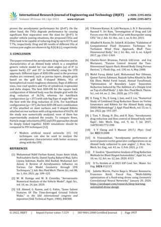 A Review on Drag Reduction Methods of Ahmed Body at Different Rear ...