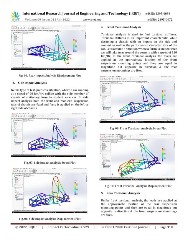 STATIC STRUCTURAL ANALYSIS OF CHASSIS IN COMPLIANCE WITH INTERNATIONAL ...