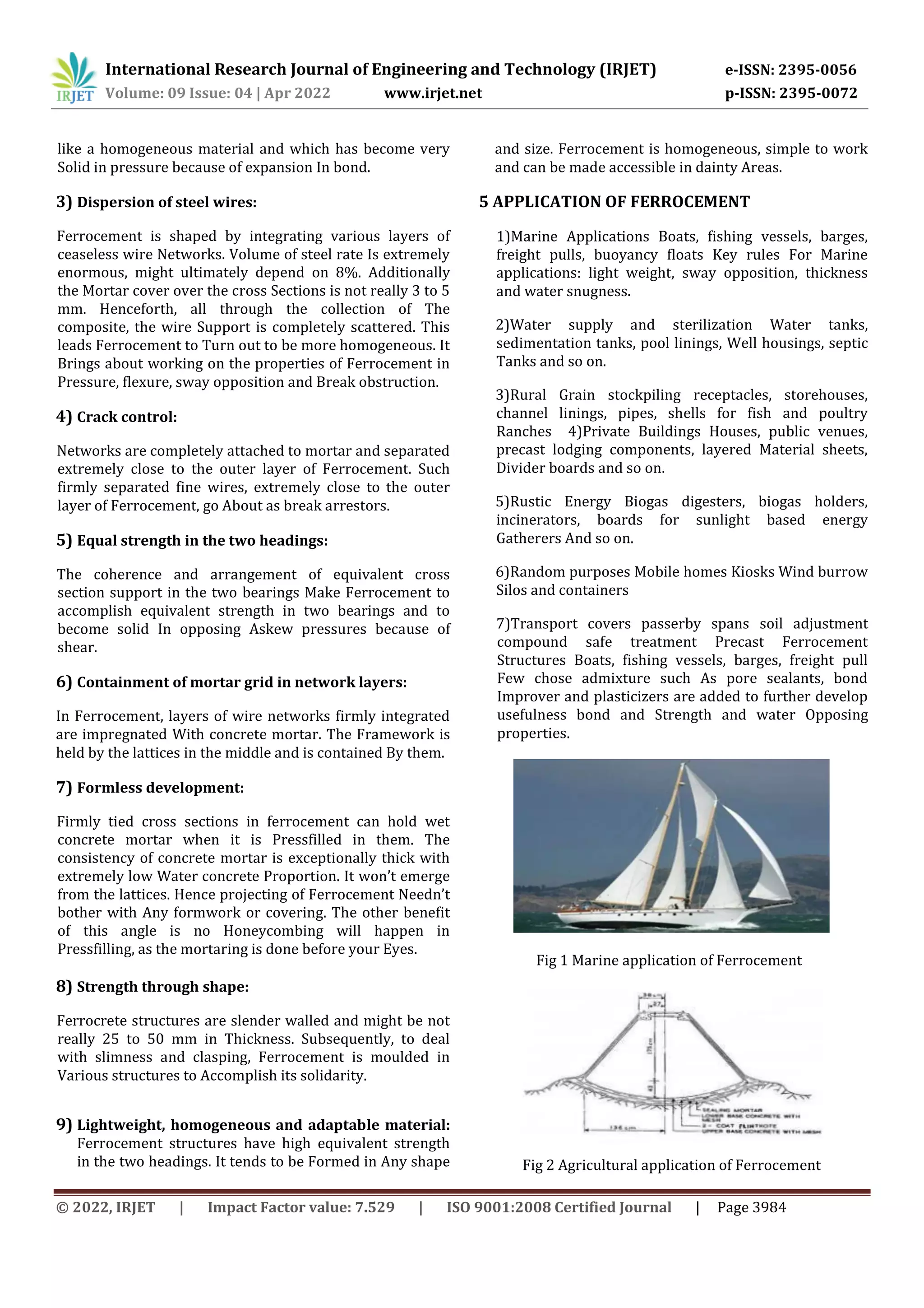 ECO-FRIENDLY ENVIRONMENTAL FERROCEMENT CHECK DAM | PDF