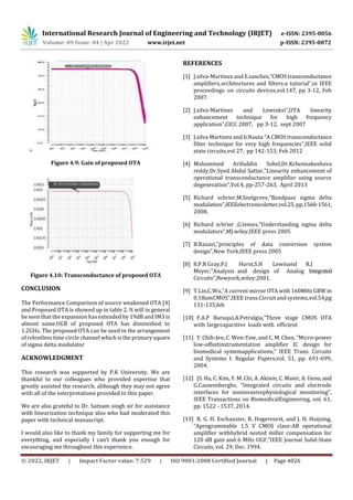 Operational Transconductance Amplifier on High Gain | PDF