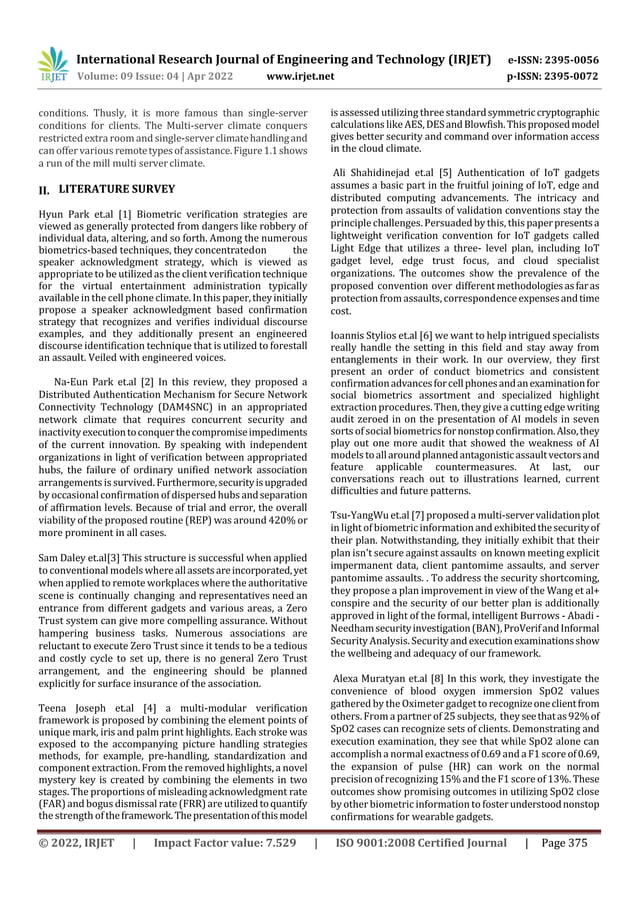 User Authentication Technique for Office Environment | PDF