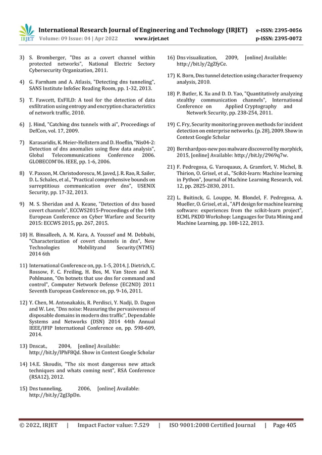 DNS Data Exfiltration Detection | PDF | Internet | Computing