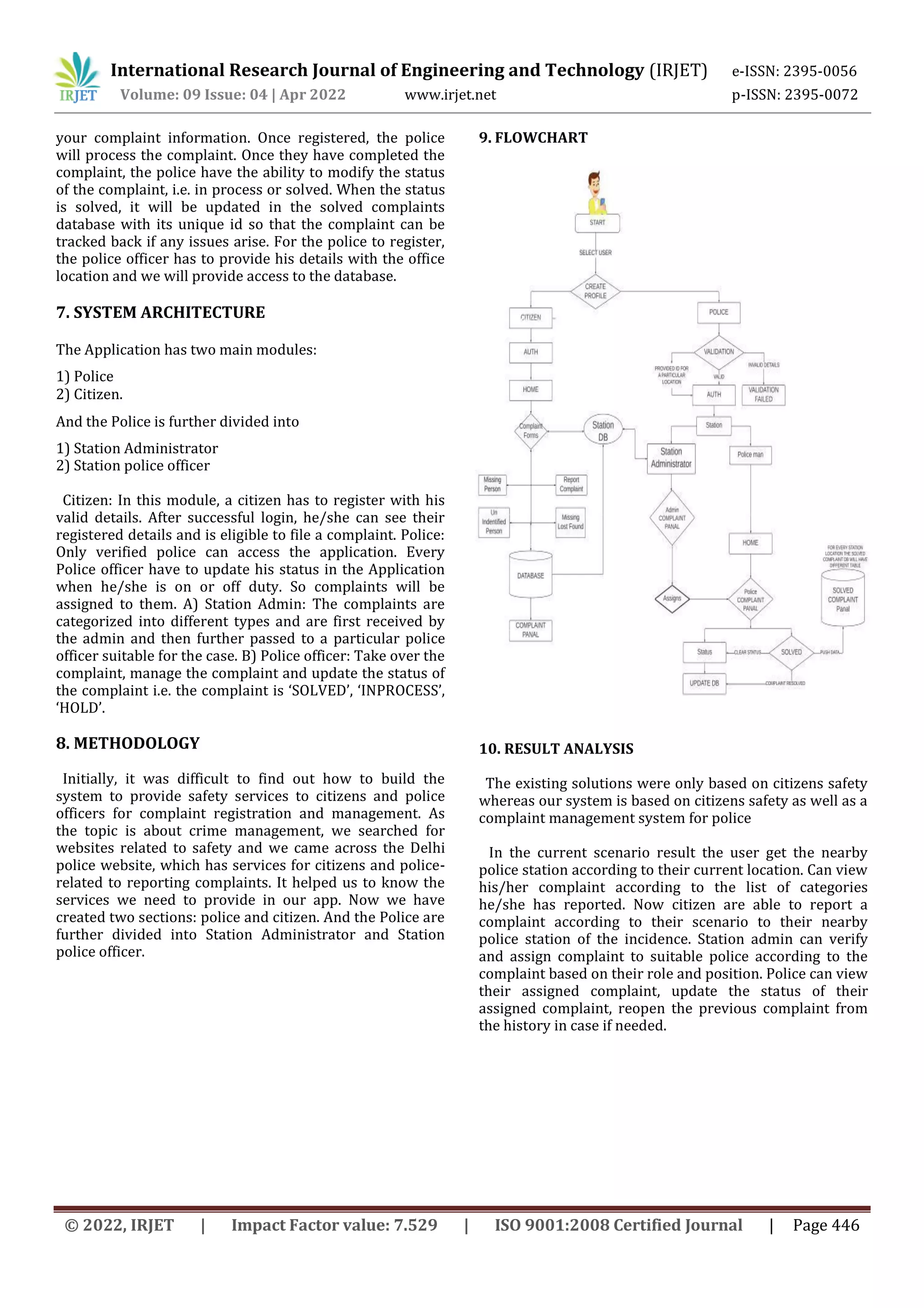 Crime Record Management system with React Native and Google Cloud Services(BeSafe) | PDF | Crime ...