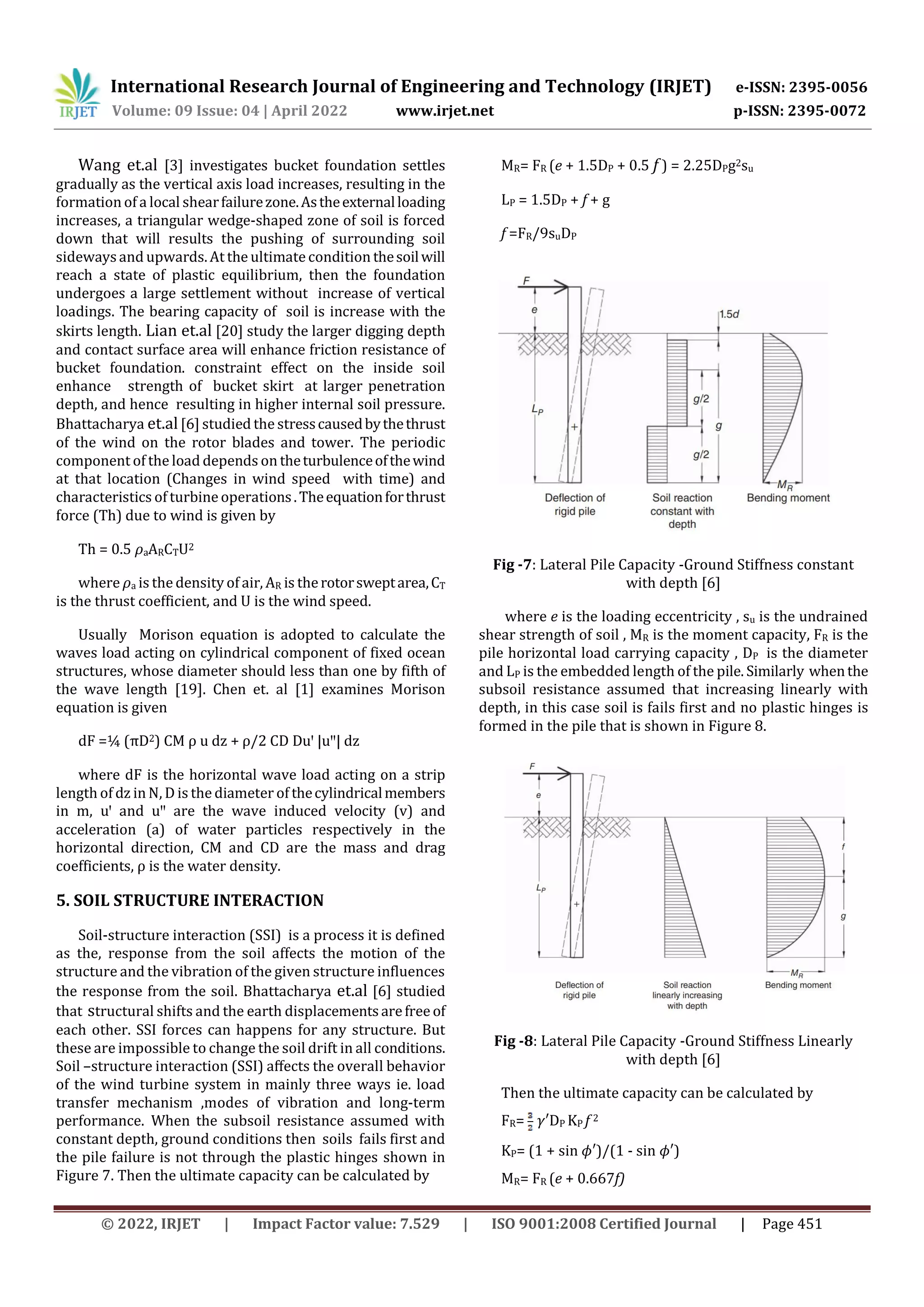 A Review on Offshore Wind Turbine Foundations | PDF