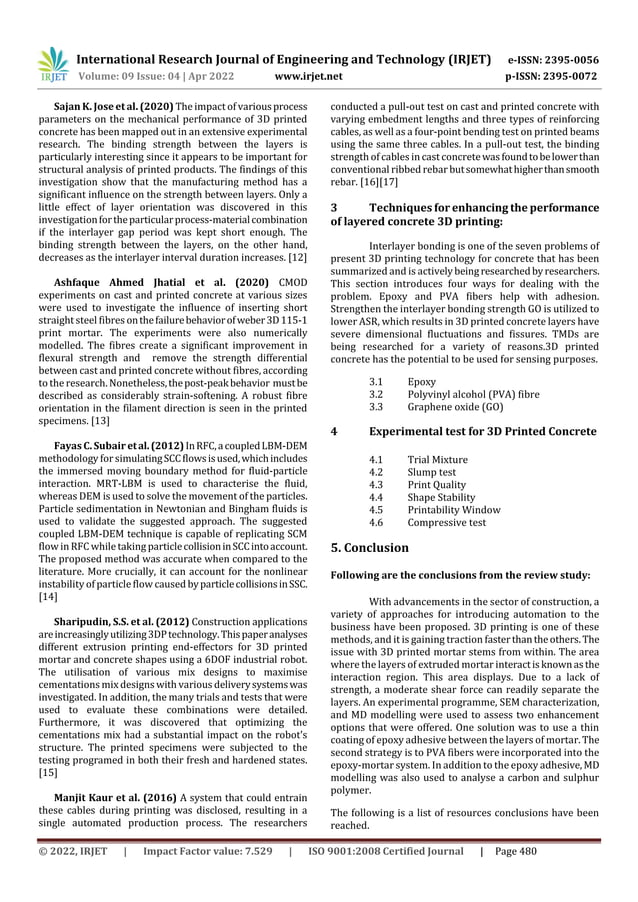 Experimental Investigation on Interlayer Bonding Strength of 3D Printed ...