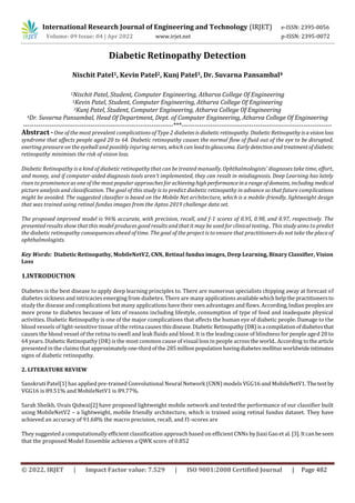 Diabetic Retinopathy Detection | PDF | Eye and Vision Conditions ...