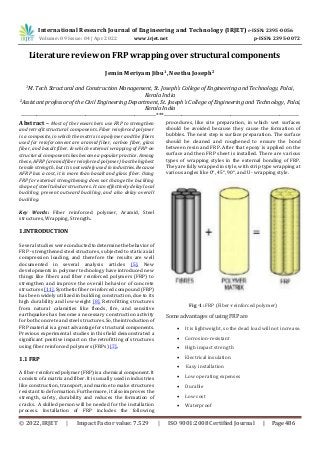 Literature review on FRP wrapping over structural components | PDF