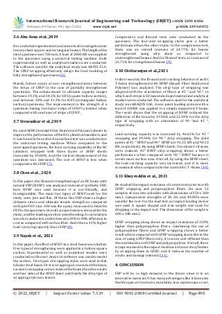 Literature review on FRP wrapping over structural components | PDF