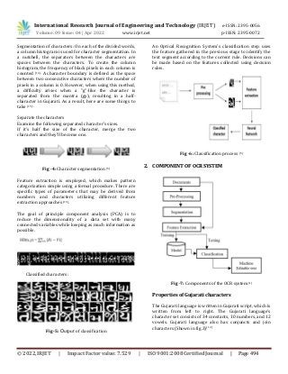 Printed Gujarati Character Recognition: A Review | PDF