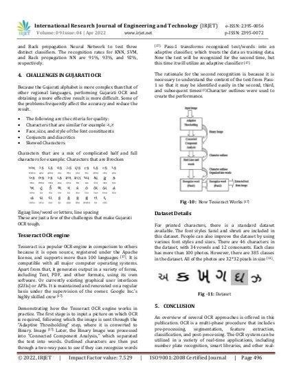 Printed Gujarati Character Recognition: A Review | PDF