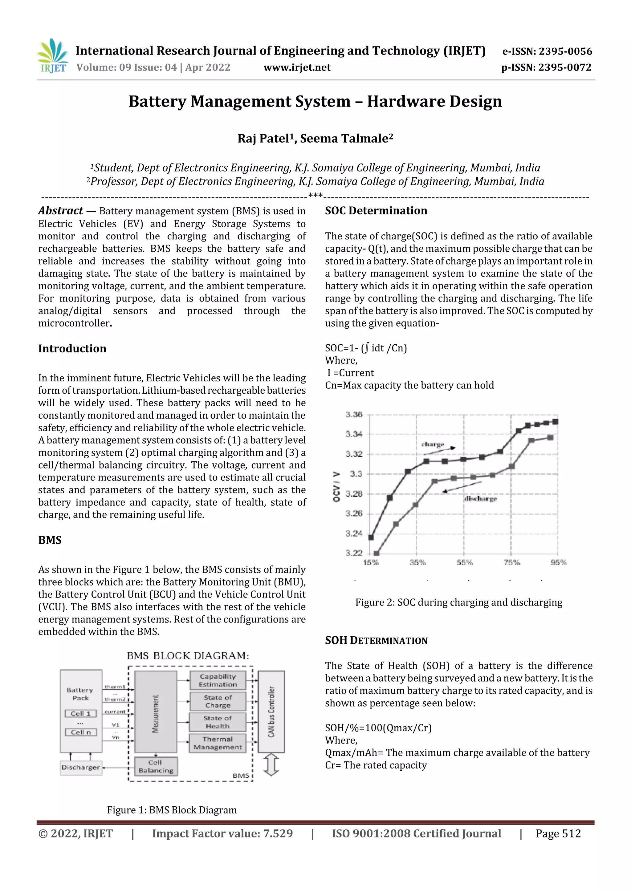 Battery Management System– Hardware Design | PDF