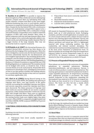 Study on Insulated Concrete Forms Using Fibers: A Review | PDF