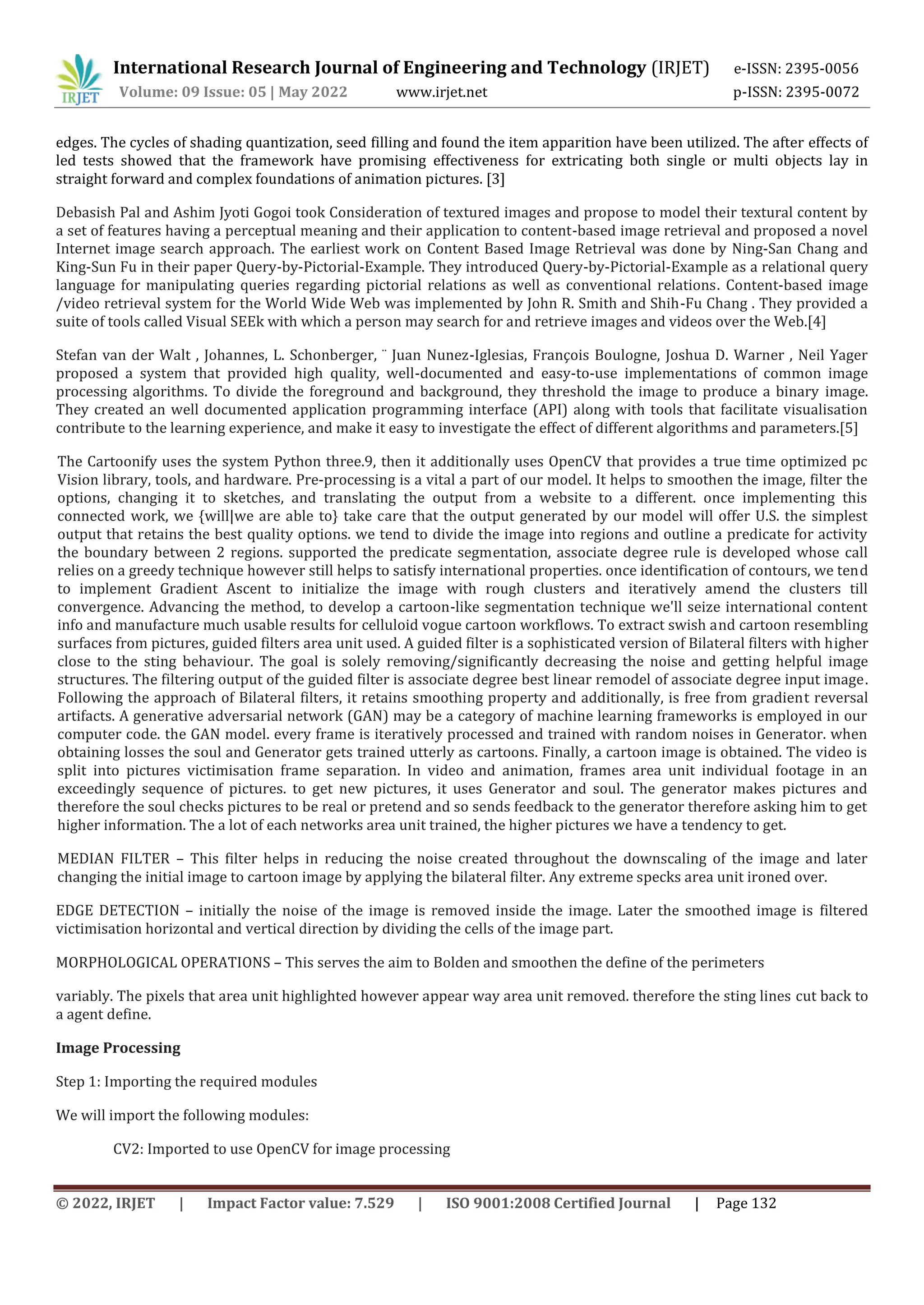 Cartoonization of images using machine Learning | PDF