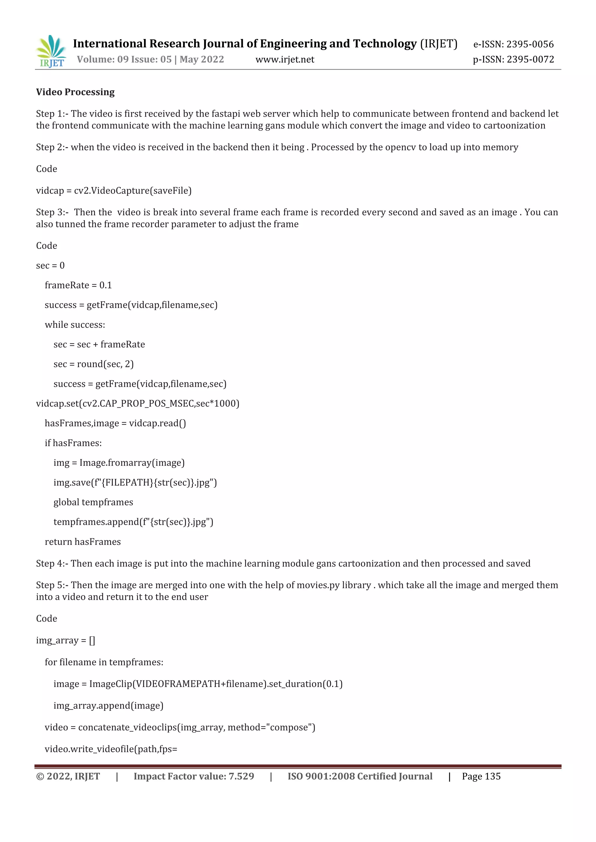 Cartoonization of images using machine Learning | PDF