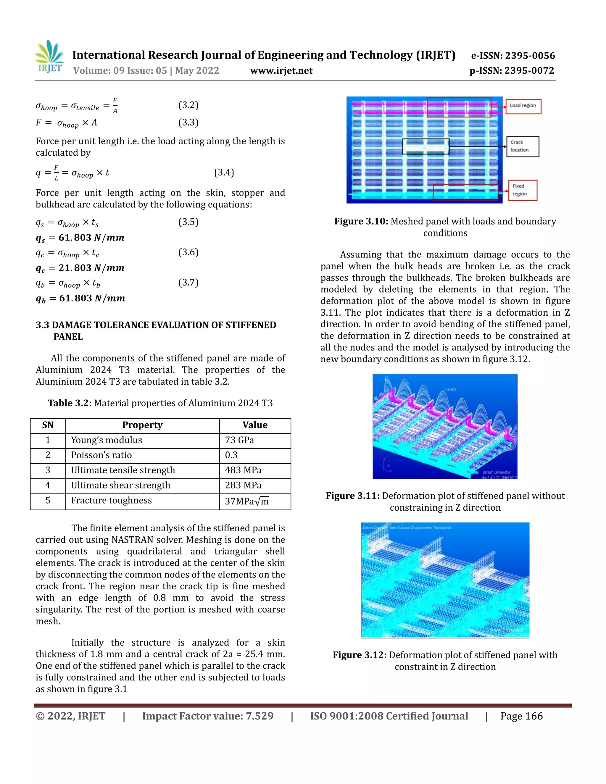 Fail Safe Design of an Aircraft Stiffened Panel by Stress Intensity ...