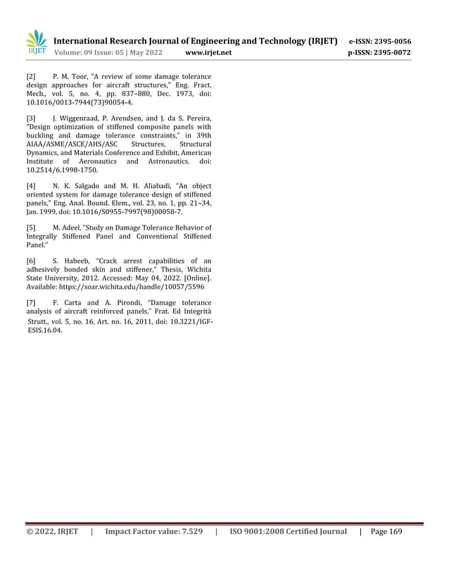 Fail Safe Design of an Aircraft Stiffened Panel by Stress Intensity ...