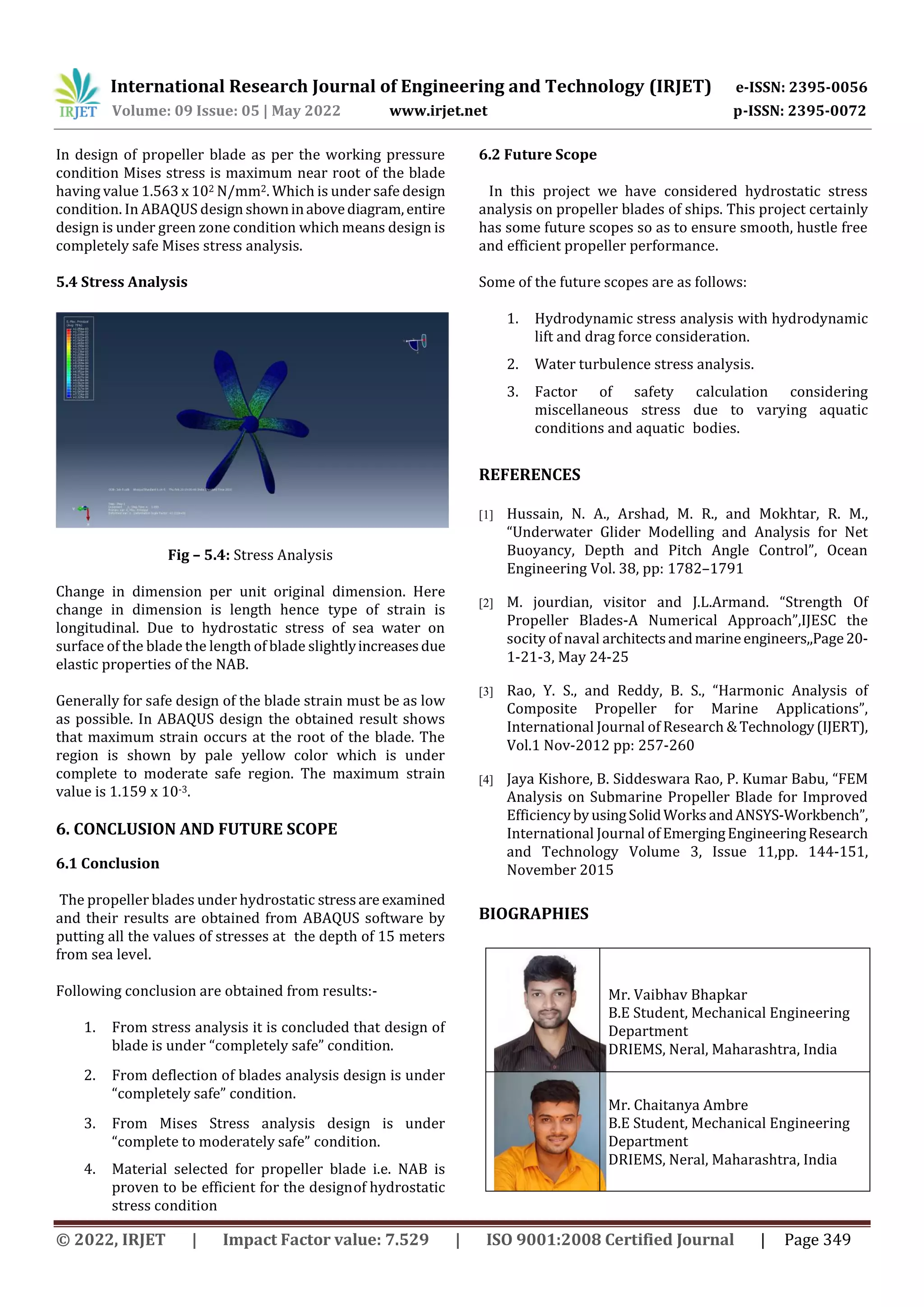 CAE ANALYSIS – PROPELLER BLADE | PDF