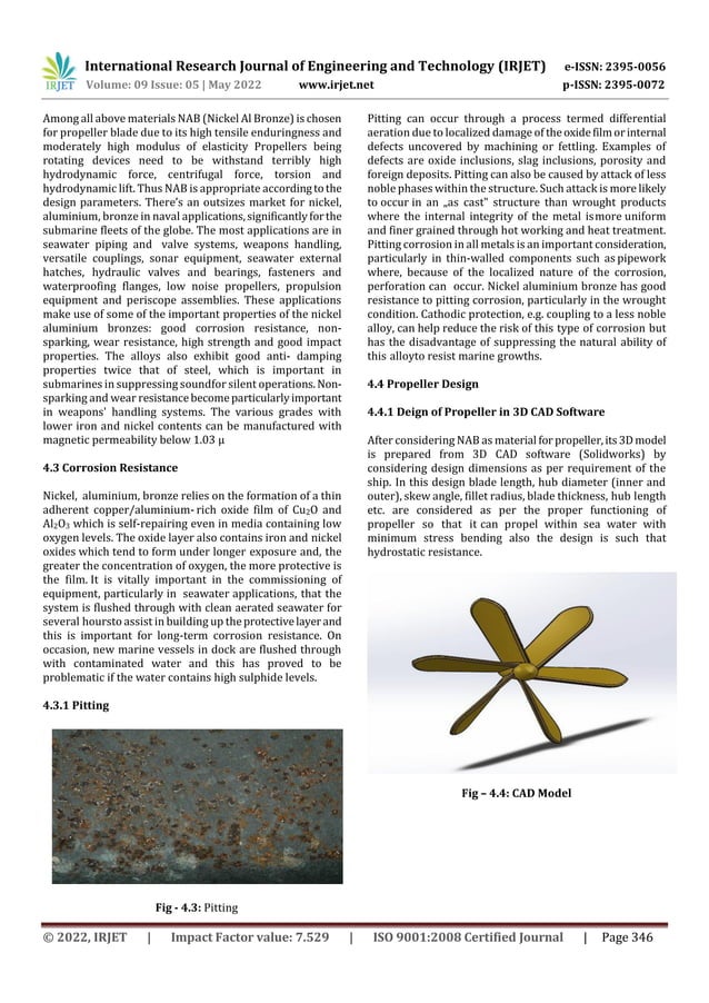 CAE ANALYSIS – PROPELLER BLADE | PDF | Physics | Science