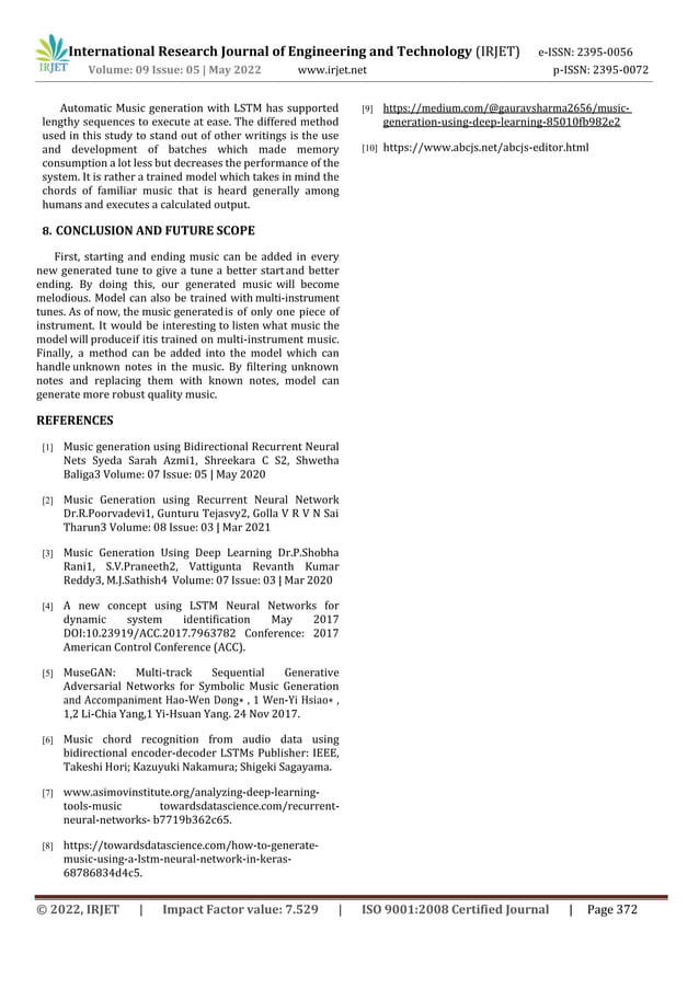 Automatic Music Generation Using Deep Learning | PDF