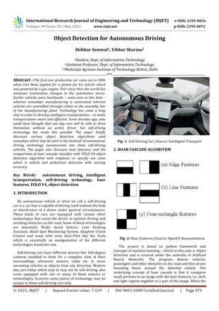 Object Detection for Autonomous Driving | PDF | Driverless Cars | Auto Type