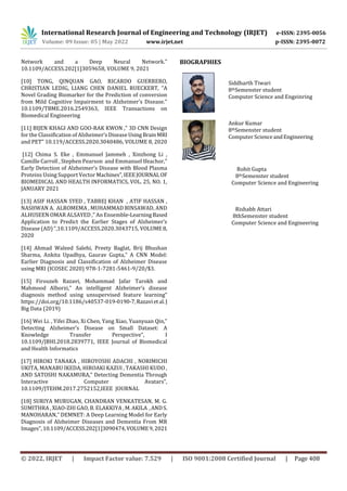 Prediction of Cognitive Imperiment using Deep Learning | PDF