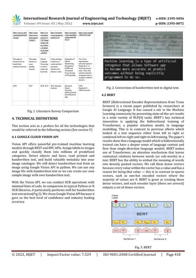 Automatic Grading of Handwritten Answers | PDF