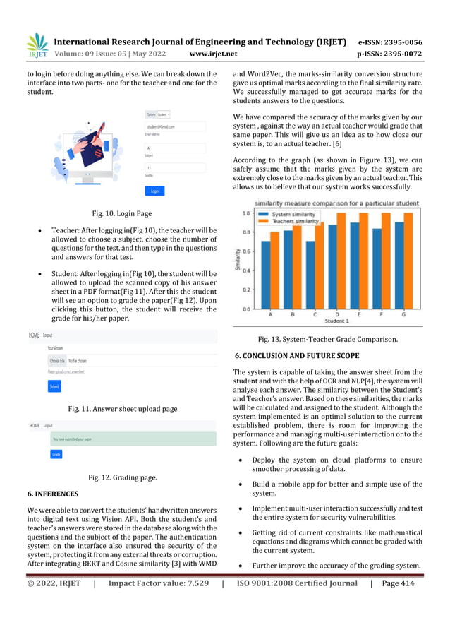 Automatic Grading of Handwritten Answers | PDF