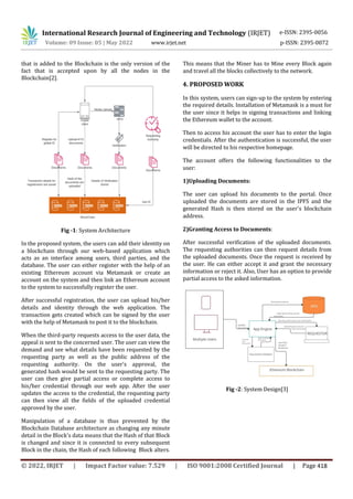 Identity Management using Blockchain Technology | PDF