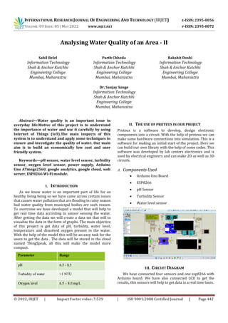 Analysing Water Quality of an Area - II | PDF