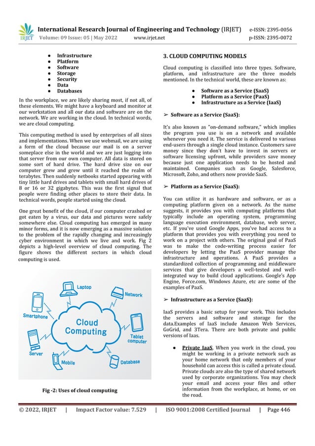 A Brief Introduction to Cloud Computing | PDF