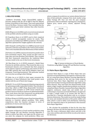 Stock Market Prediction using Alpha Vantage API and Machine Learning Algorithm | PDF