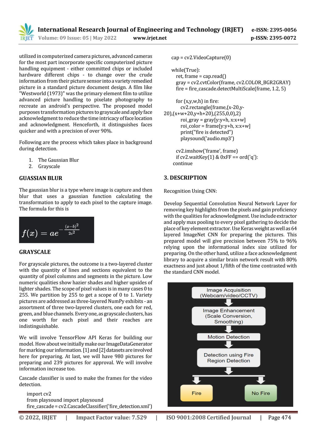 Fire Detection & Alert System using AI | PDF