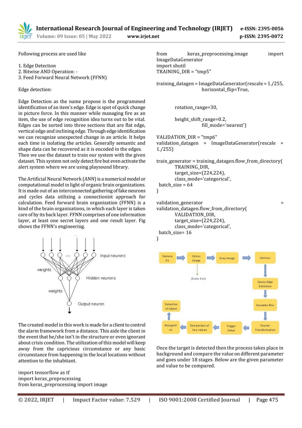 Fire Detection & Alert System using AI | PDF