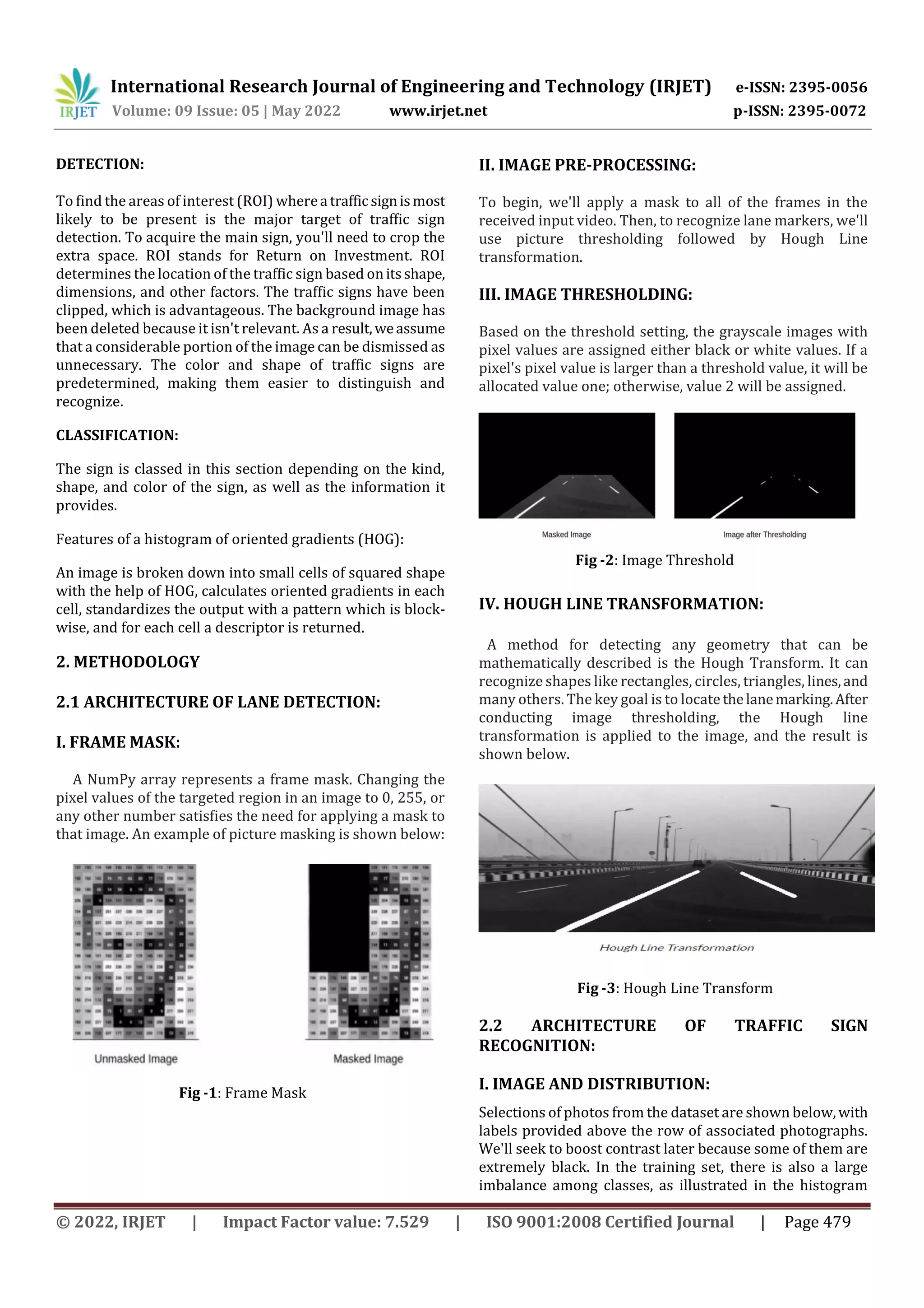 Lane Detection and Traffic Sign Recognition using OpenCV and Deep Learning for Autonomous ...